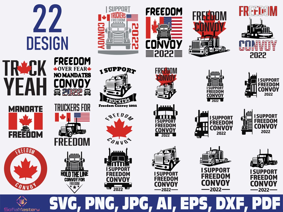 Freedom Convoy 2022 Svg Canada Svg Truckers Svg Png I - Etsy