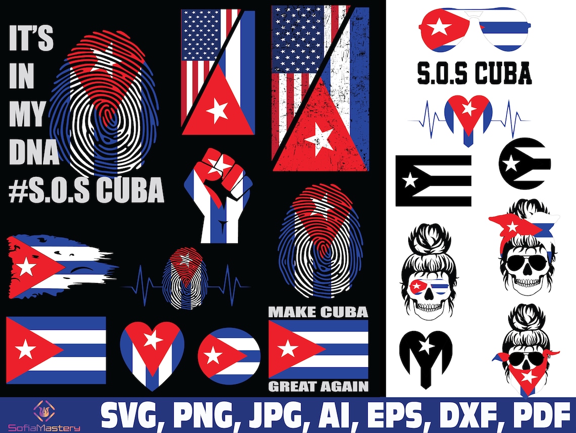 39 Patria Y Vida Cuba Cuban Svg Cuba American Flag Svg Free - Etsy UK