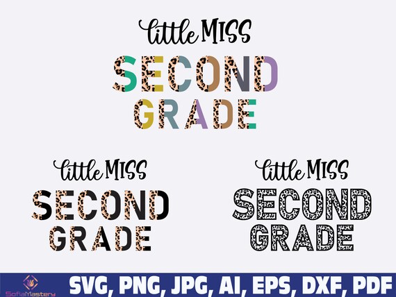 Little Miss Second Grade SVG Png Little Miss 2nd Grade SVG - Etsy Hong Kong