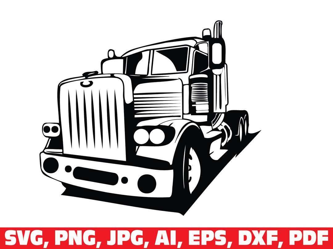 Semi truck svg truck svg truck driver svg truck clipart 18 - Etsy Portugal