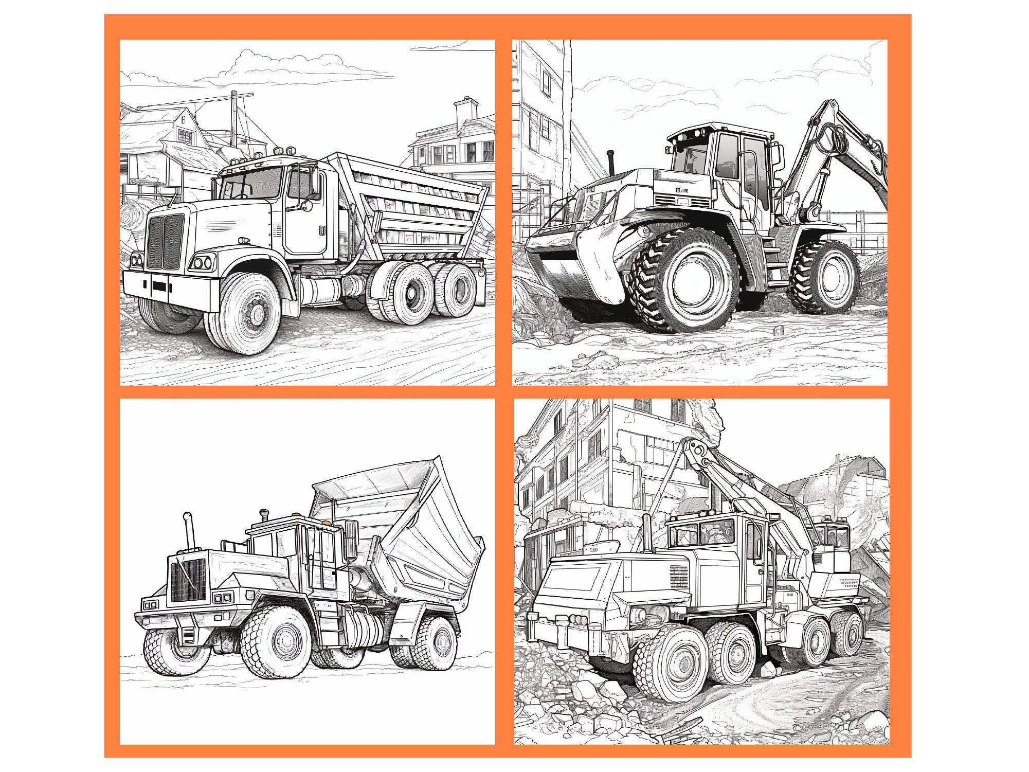 Heavy Equipment Coloring Pages