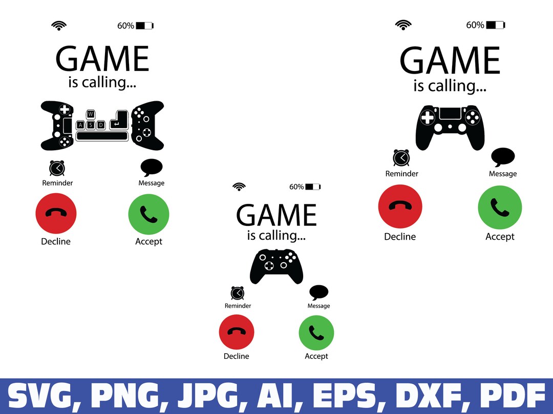 Incoming Call SVG, Gamer Svg, Video Game Svg, Gamer Shirt Svg, Funny ...