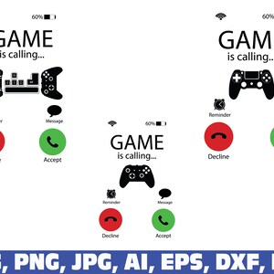 Incoming Call SVG, Gamer Svg, Video Game Svg, Gamer Shirt Svg, Funny ...