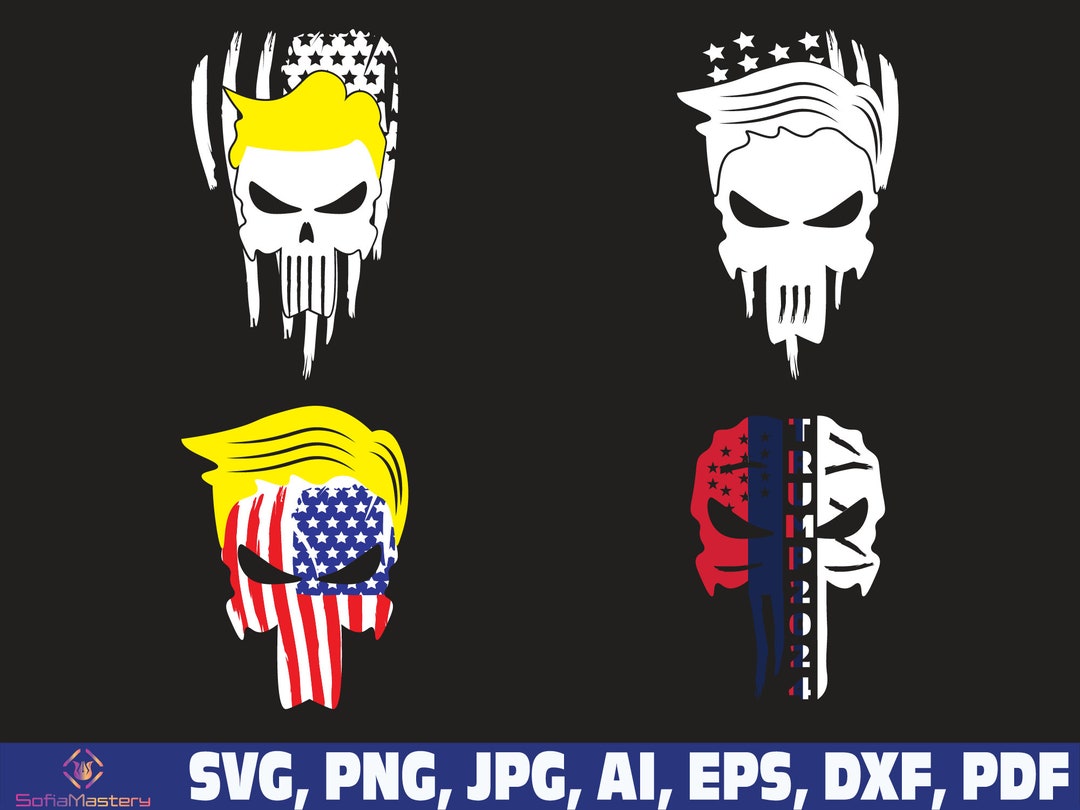 Trump Skull 2024 Svg Trump Svg Bundle Trump Flag 2024 Svg - Etsy UK