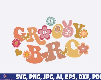 Groovy Bro Svg - Etsy