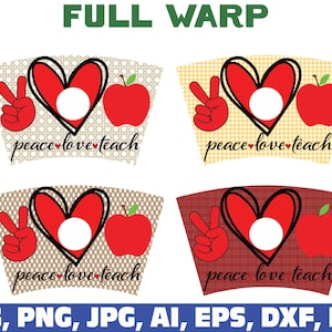 Peace Love Teach Svg Png, Teacher Svg, School Svg, Funny Teacher Svg ...