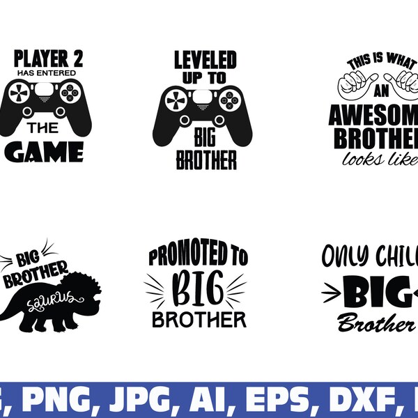 Promoted to Big Brother Dinosaur Svg - Etsy