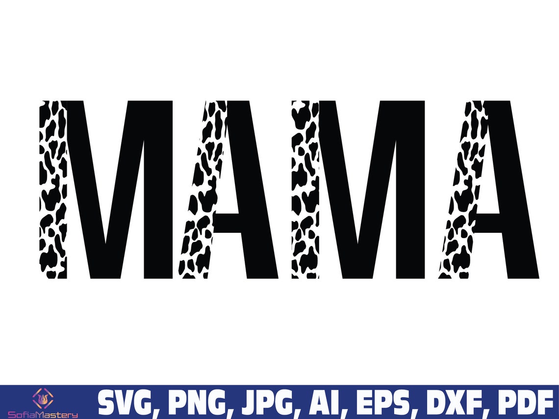 Mama Cow Print Png Svg Mom Svg Png Mom Cow Print Mom Design - Etsy UK