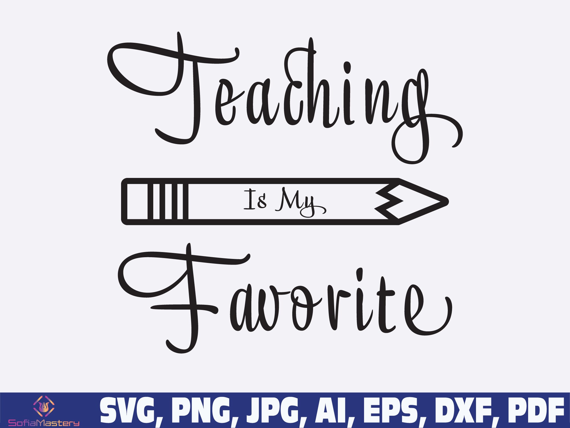 Teaching is My Favorite Svg Teacher Svg Png Leopard Teacher | Etsy