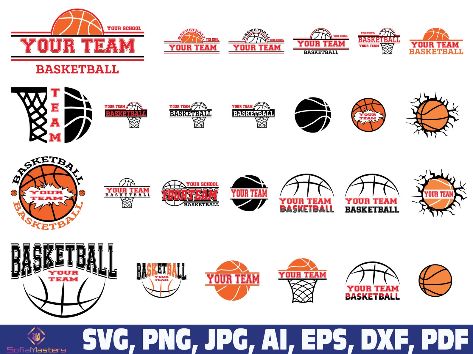 Basketball Svg Basketball Team Custom Svg Basketball Name - Etsy