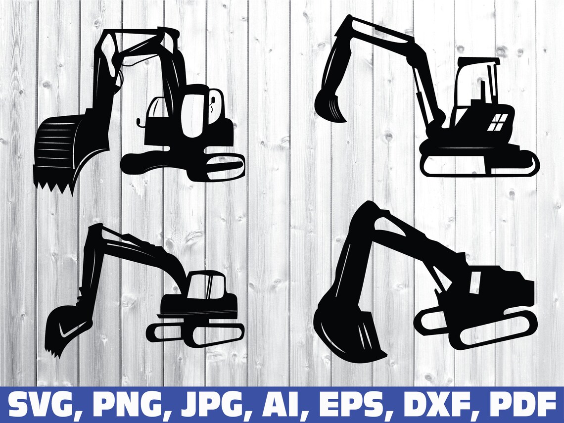 Excavator Svg Excavator Svg Bundle Digger Svg Construction | Etsy