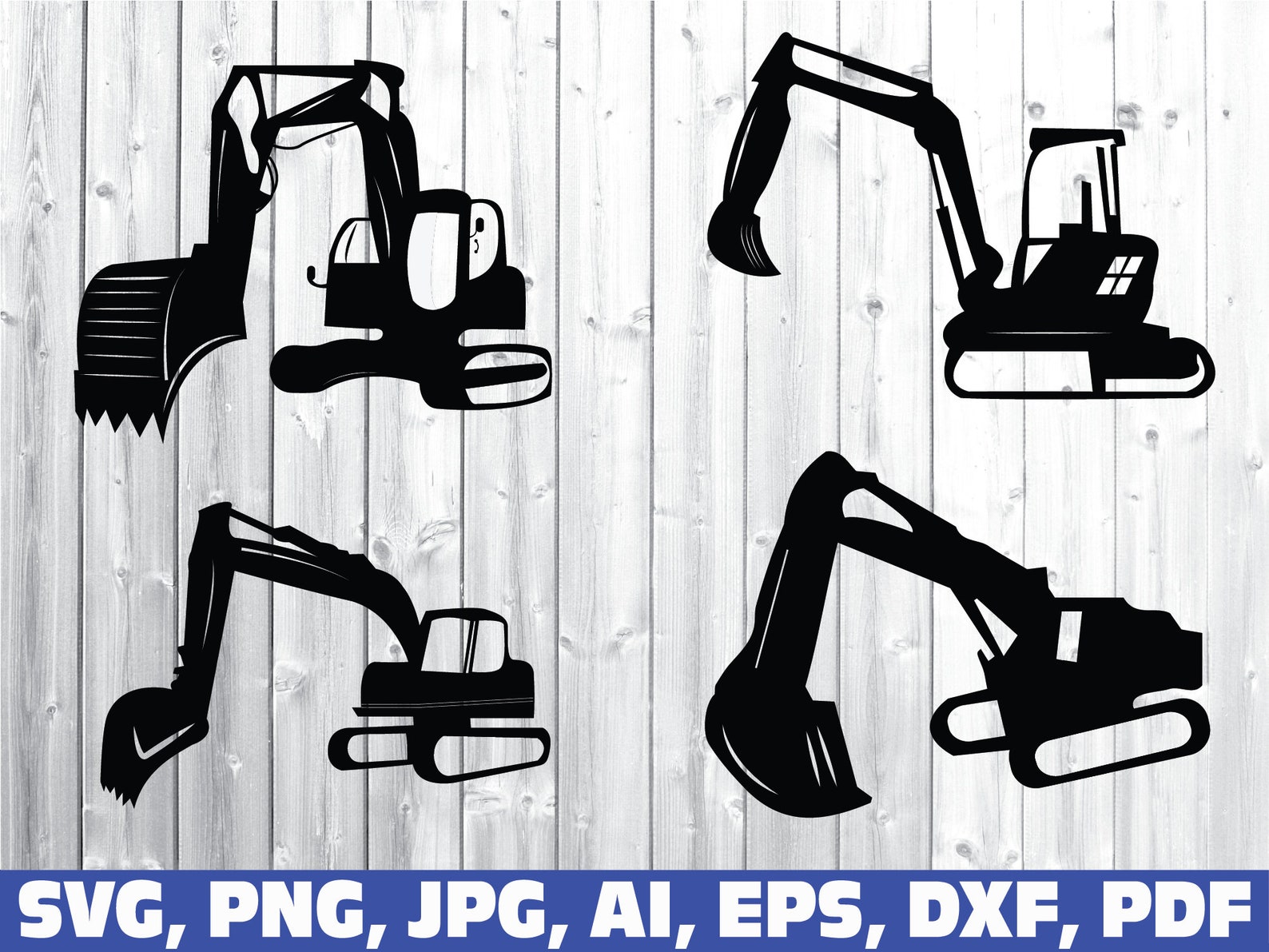 Excavator Svg Excavator Svg Bundle Digger Svg Construction | Etsy
