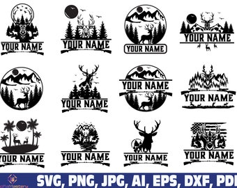 Hunting Name Sign Svg - Etsy