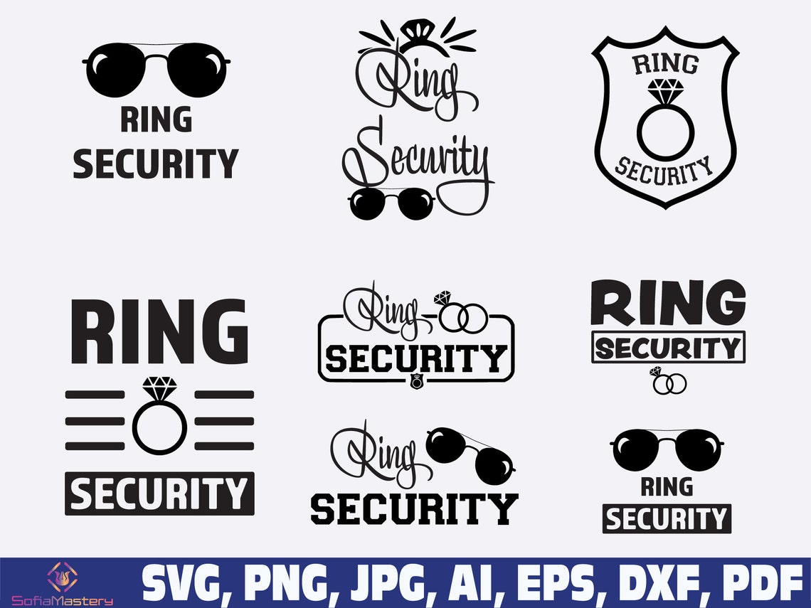 Ring Security Svg Png Wedding Svg Wedding Party Svg Ring | Etsy
