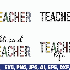 Cow Print Teacher Svg Png Half Cow Print Teacher Png Svg - Etsy Canada