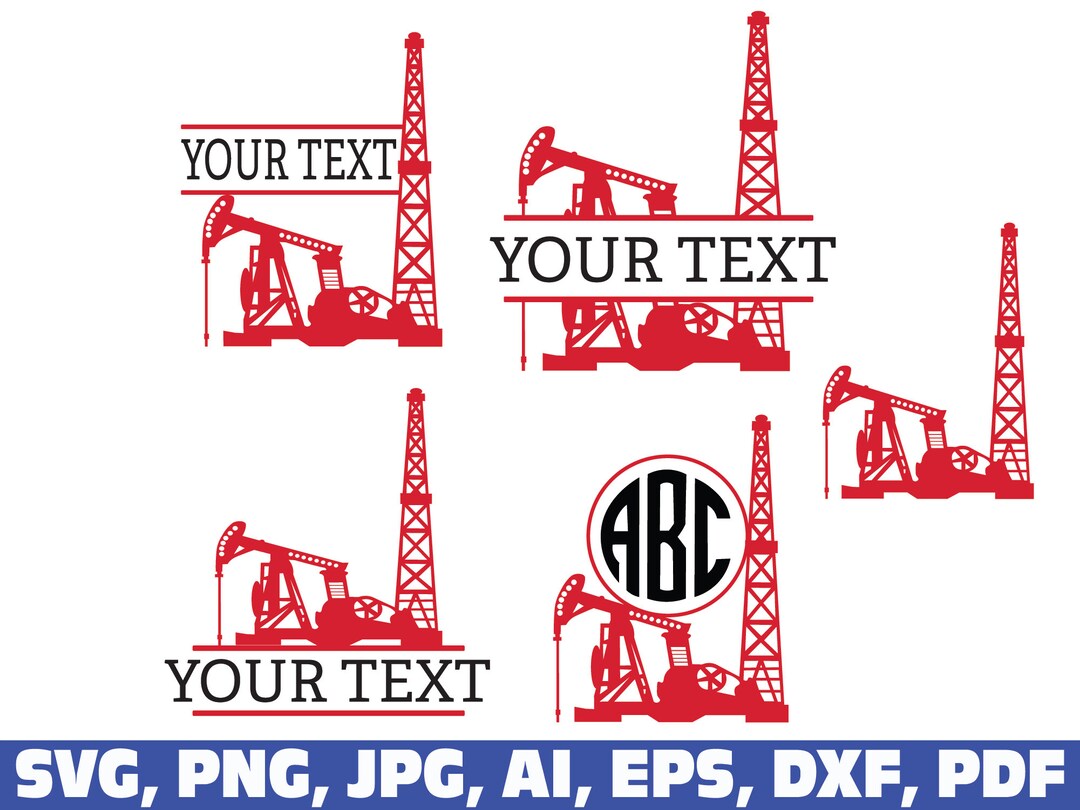 Oilfield svg Oilfield worker svg Oilfield mongram svg - Etsy México