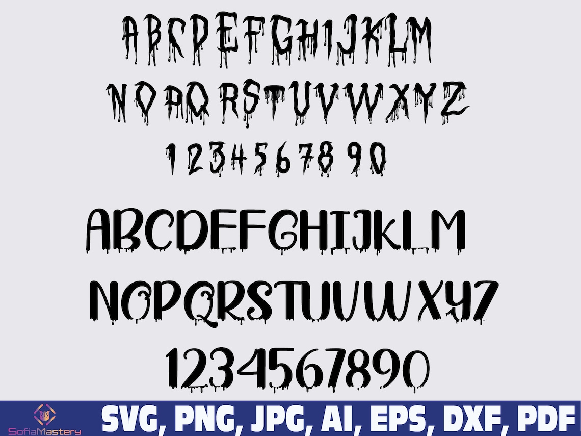 Dripping Font Svg Dripping Svg Dripping Letters Alphabet Svg - Etsy