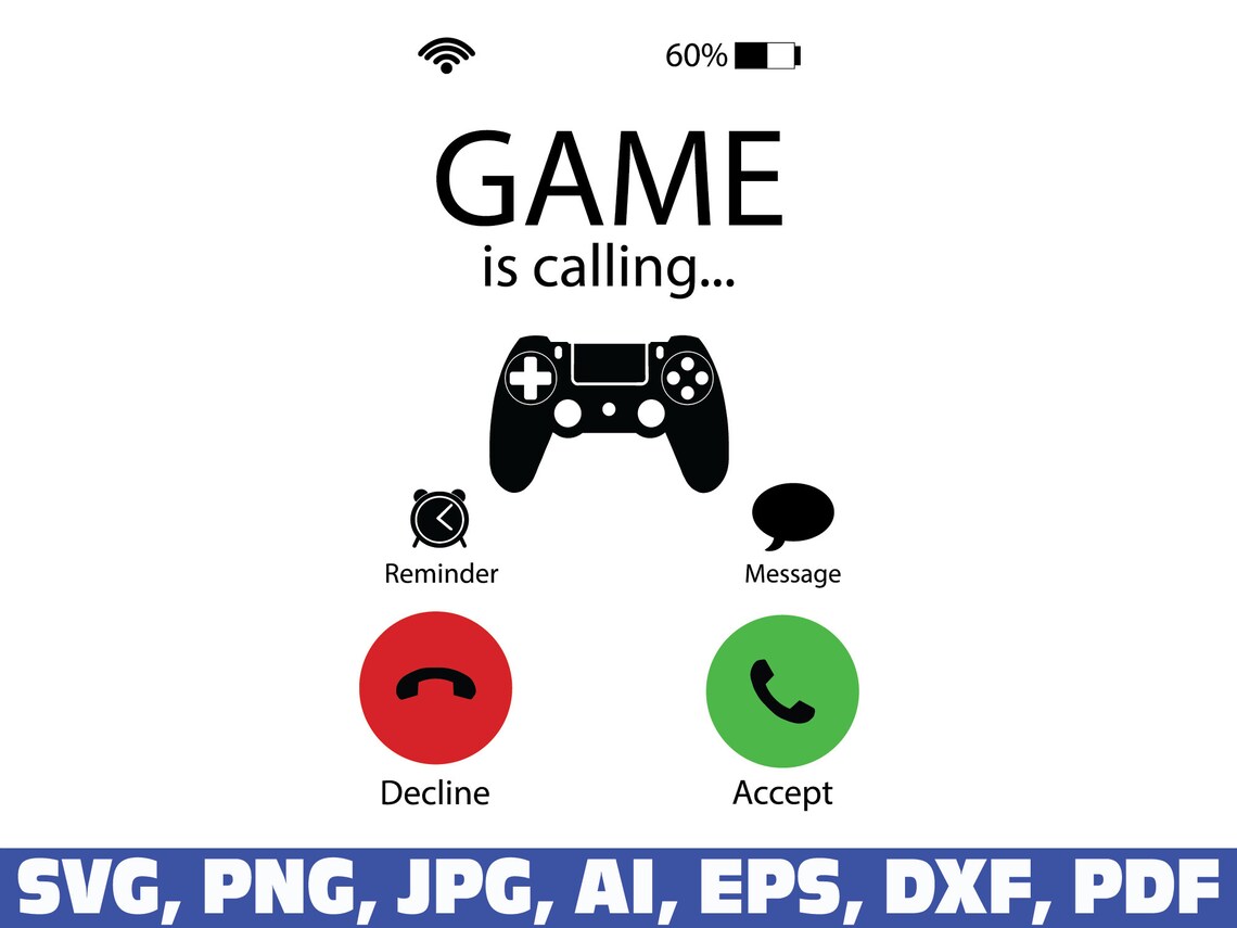 Incoming Call SVG Gamer Svg Video Game Svg Gamer Shirt Svg - Etsy