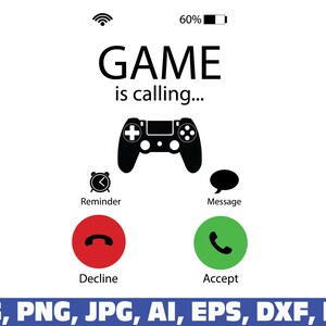 Incoming Call SVG, Gamer Svg, Video Game Svg, Gamer Shirt Svg, Funny ...