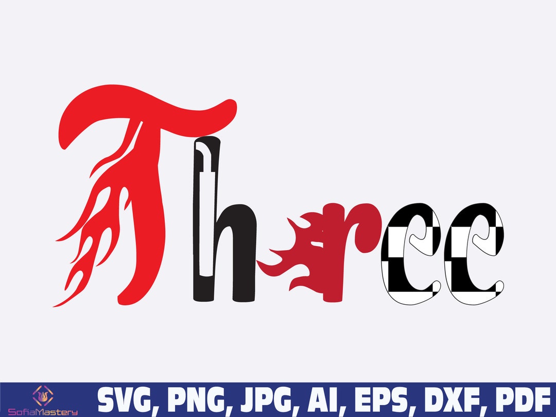 Racing Three SVG, Racing 3rd Birthday, Race Birthday Svg, Race Svg, Boy ...