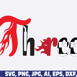 Racing Three SVG, Racing 3rd Birthday, Race Birthday Svg, Race Svg, Boy ...