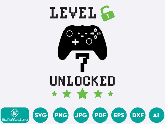 Level 7 Unlocked Svg 7th Svg Gamer Svg Video Game Birthday - Etsy Finland
