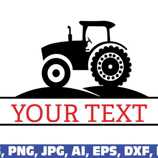 Tractor Monogram Svg - Etsy