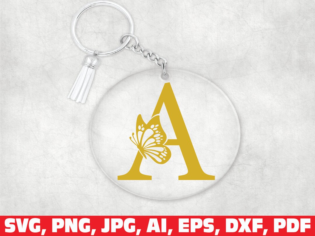 Keychain Svg Monogram Svg Split Monogram Svg Split Monogram - Etsy