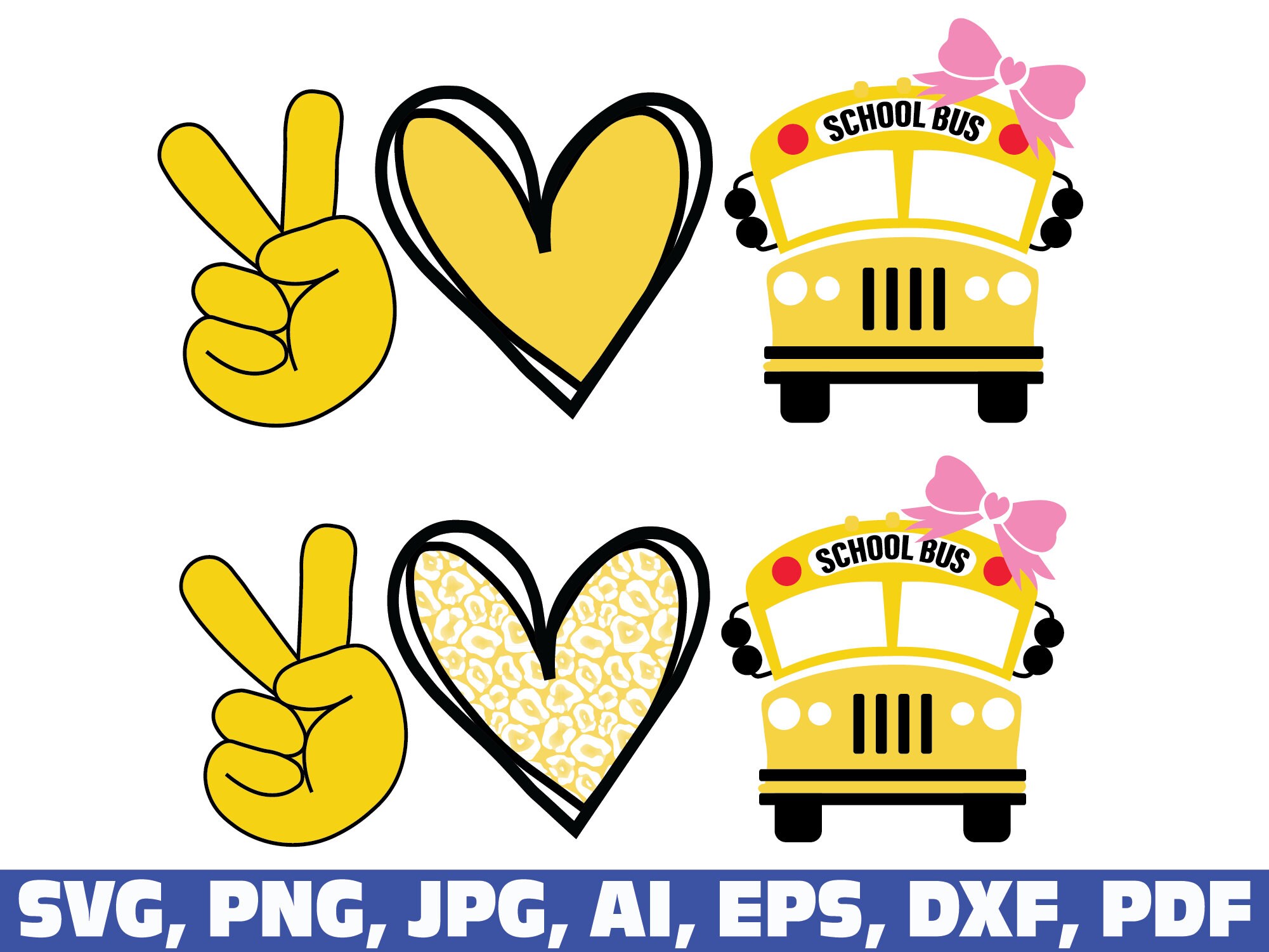 School bus svg school svg back to school svg monogram svg | Etsy