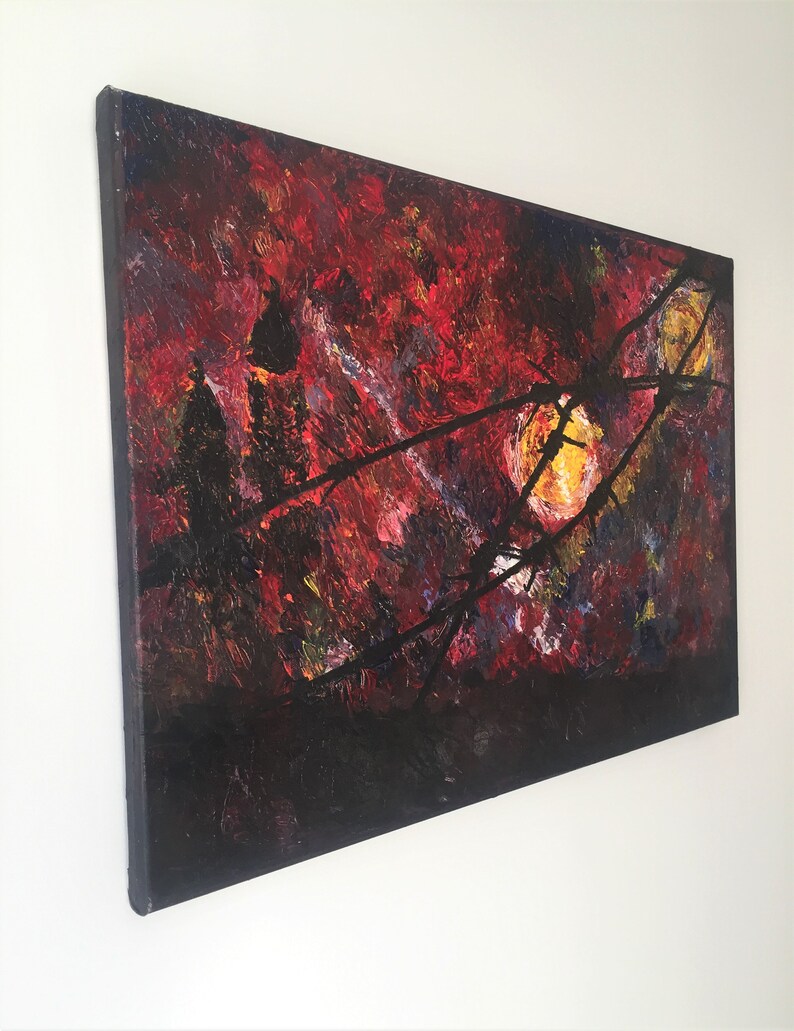 War Military Painting on Canvas - Abstract Detailed Textured Art ...