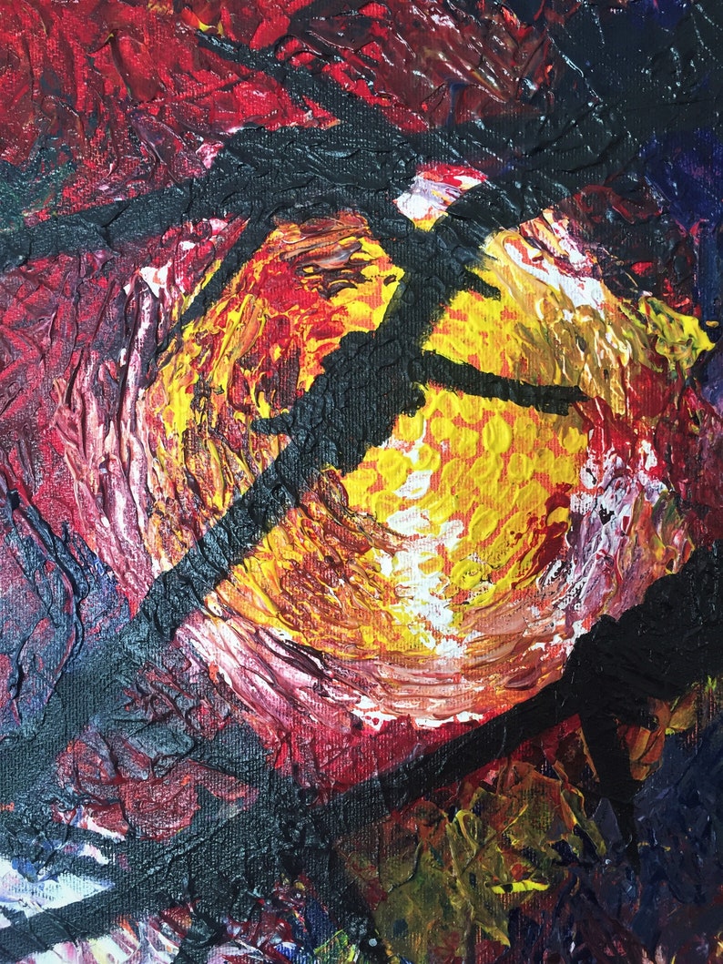 War Military Painting on Canvas Abstract Detailed Textured - Etsy