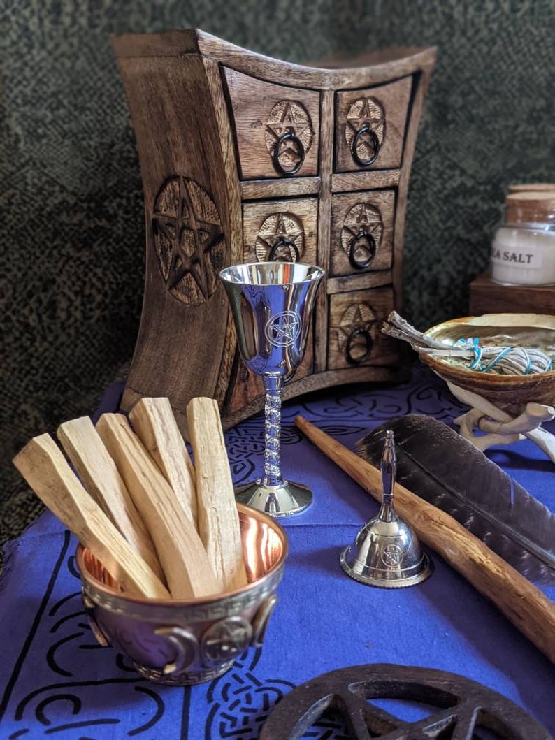 Complete Wiccan Altar Kit Beginners Altar Kit Magickal | Etsy