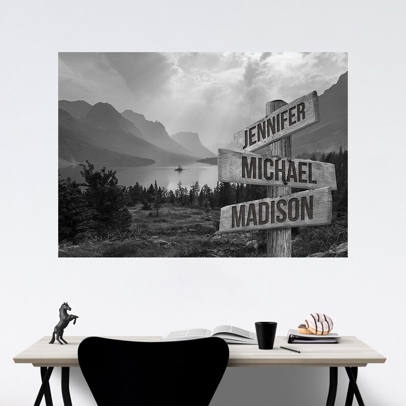 Mountain Range Multi-names Premium Photo Print - Etsy