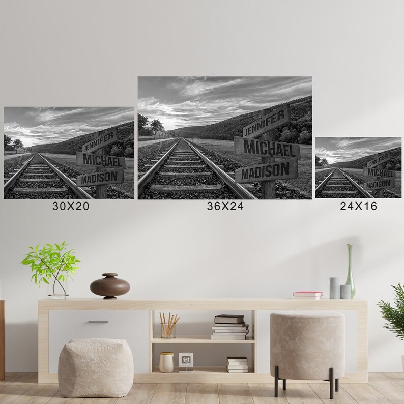 Railroad Track Multi-names Premium Photo Print | Etsy