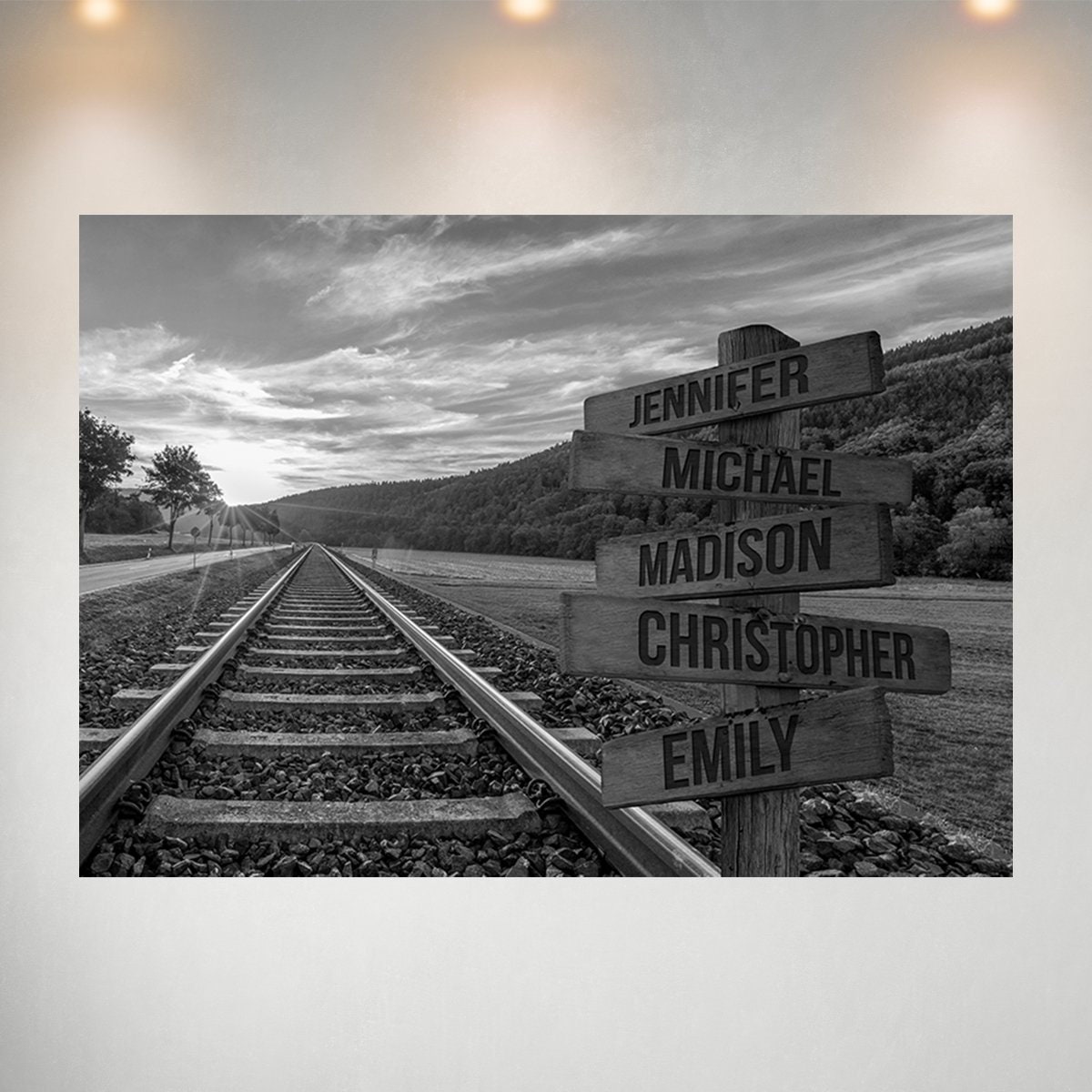 Railroad Track Multi-names Premium Photo Print - Etsy