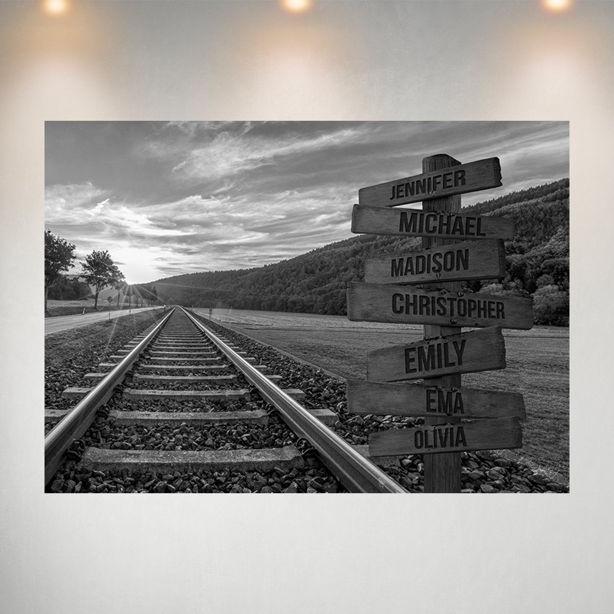 Railroad Track Multi-names Premium Photo Print - Etsy