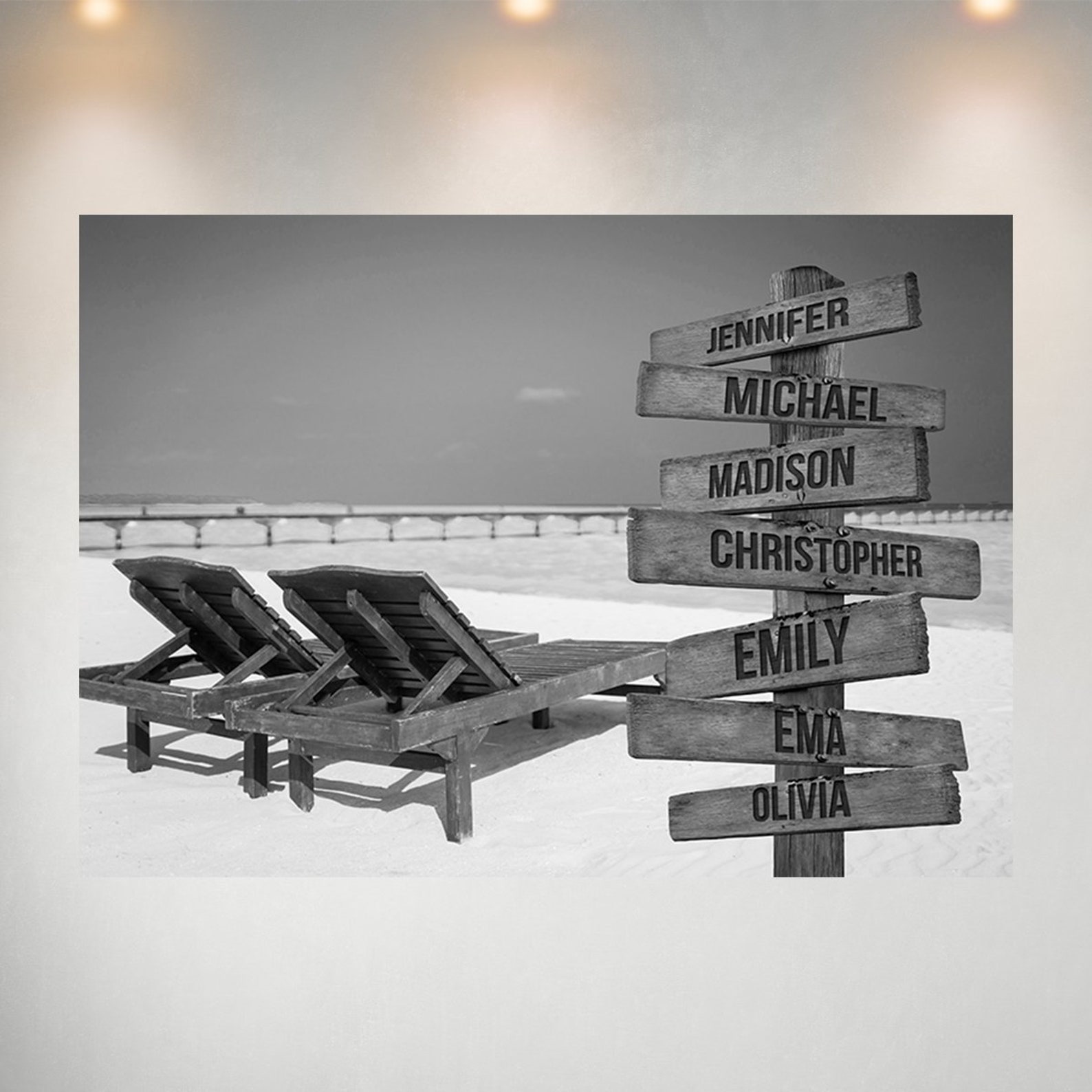 Beach Chair Multi-names Premium Photo Print - Etsy