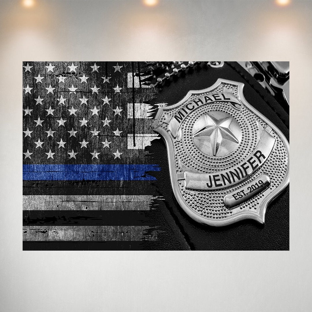 Noms des insignes de police Impression photo Premium - Etsy France