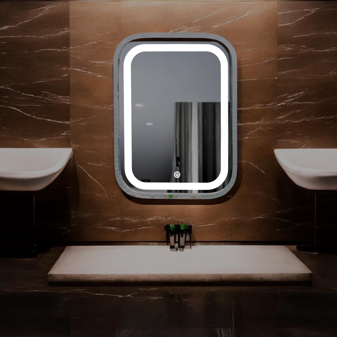 Mosaic LED Mirror / Touch Sensor Mirror / Anti Fog Bathroom Mirror ...