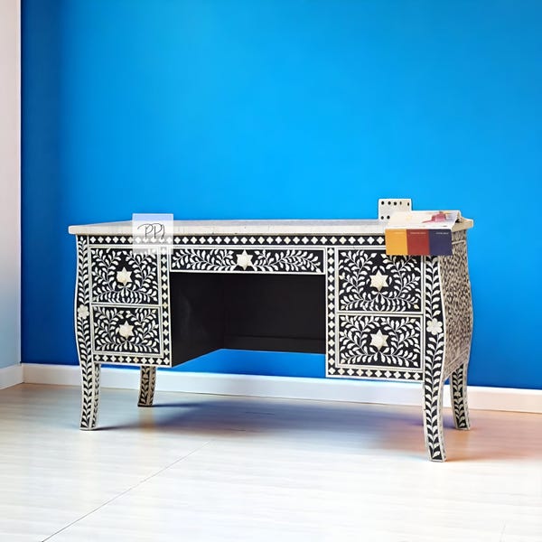 Bone Inlay Desk - Etsy