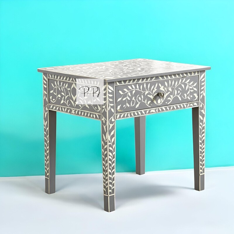 Bone Inlay Nightstand - Etsy