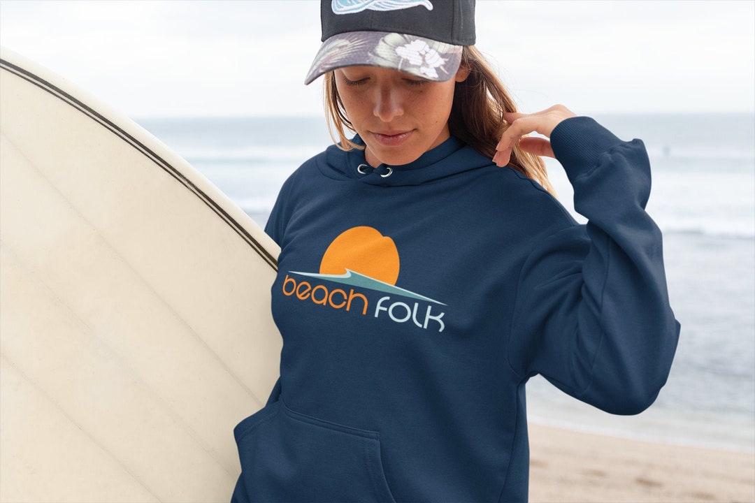Strand Folk Hoodie Surfer Surf Life Surfing Surfboard Ocean Sea Lover ...