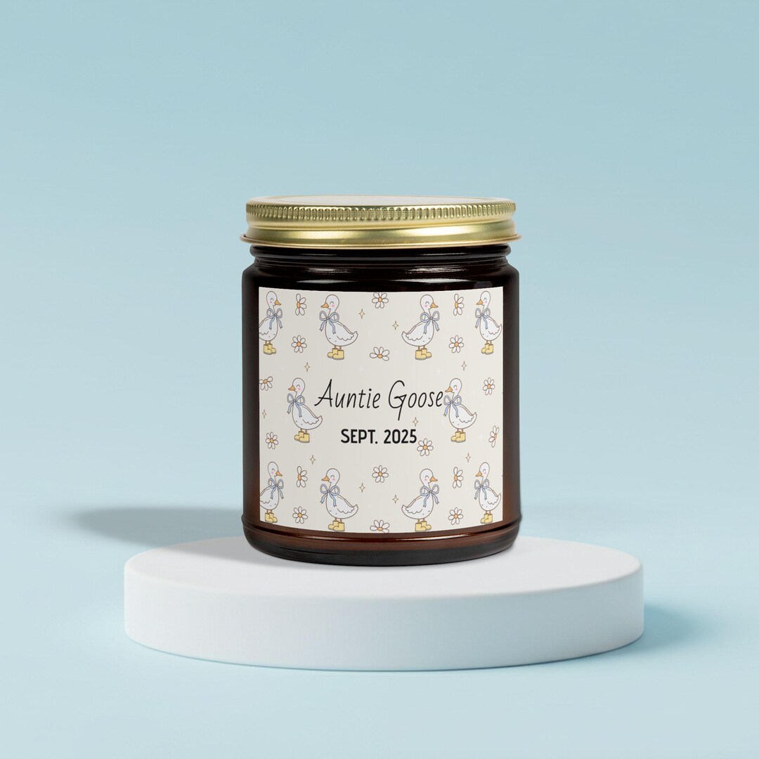 Custom Baby Reveal Candle, New Auntie to Be Pregnancy Announcement ...