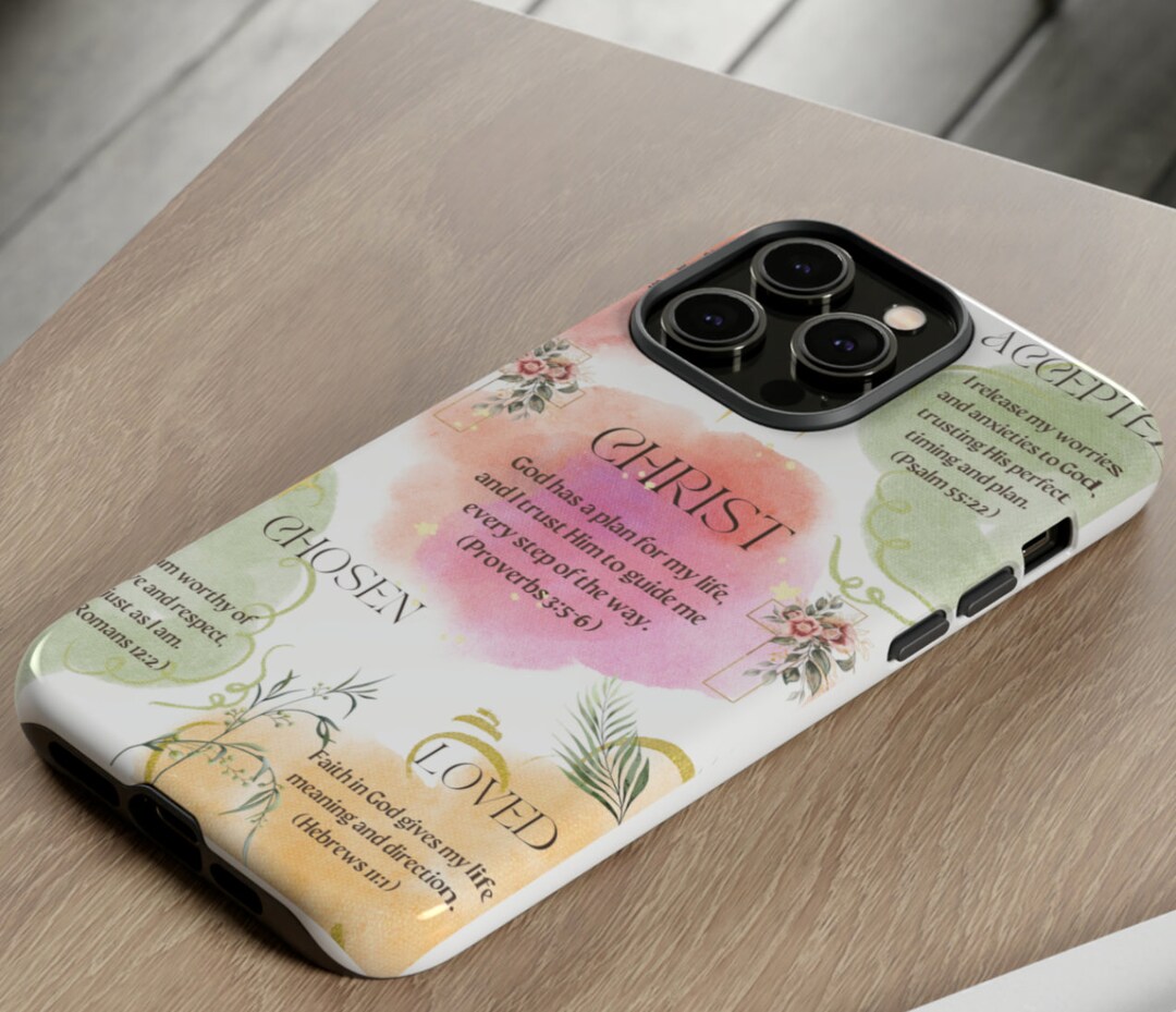 Christian Affirmation Phone Case Bible Verse Phone Case Christian Cover ...
