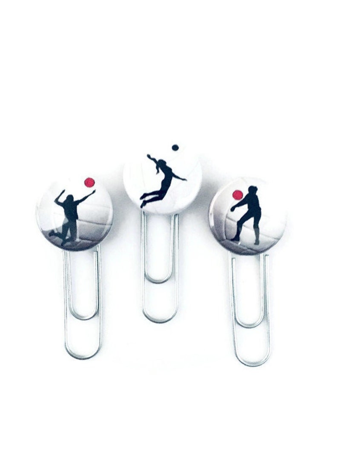 Volleyball Planner Clips Volleyball Journal Clips Volleyball | Etsy