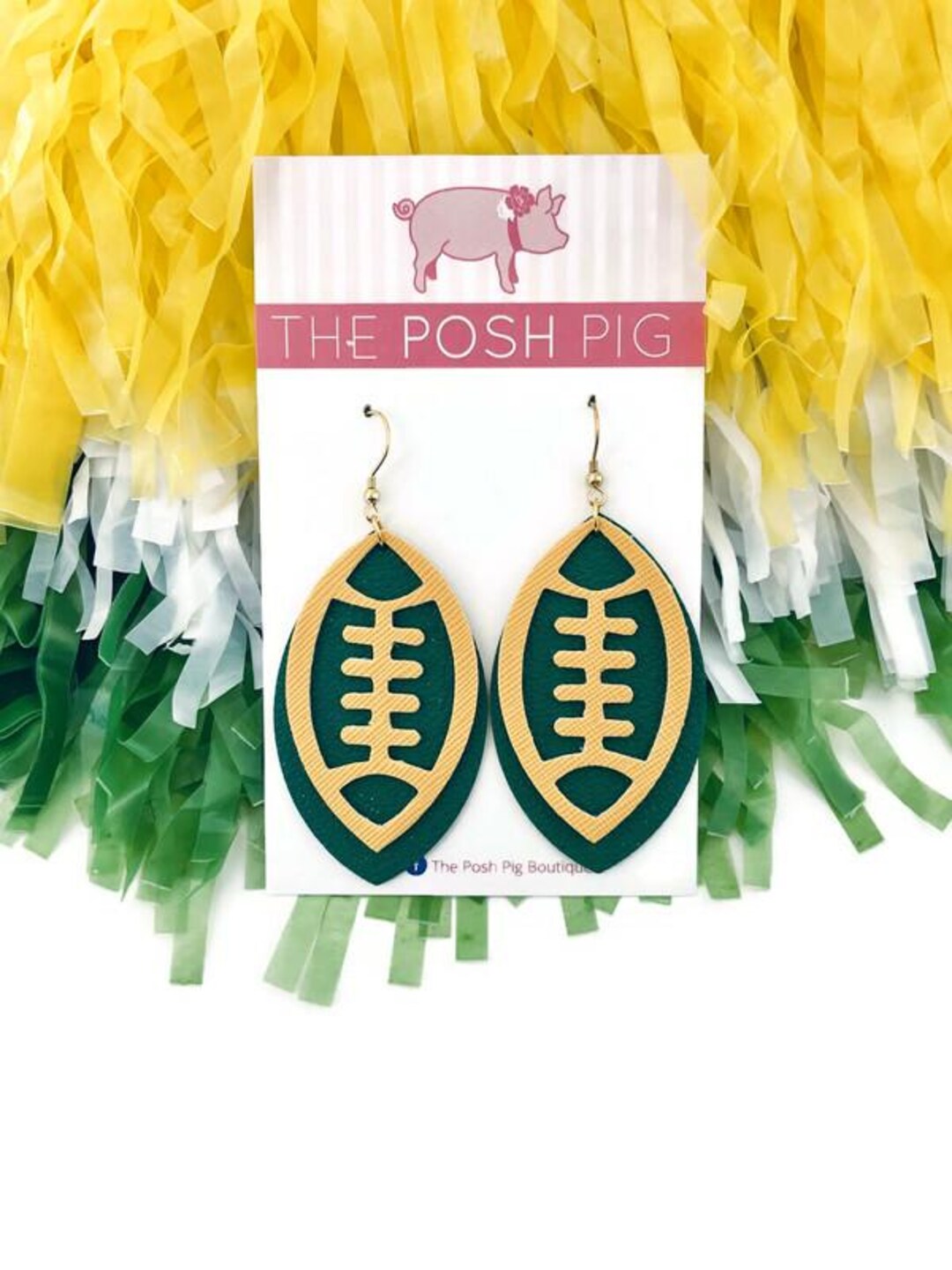 Green and Gold Earrings | WM Tribe | Tribe Earrings | Lightweight ...