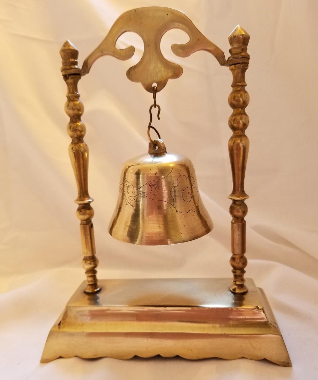 Large Vintage Etched Asian Chinese Brass Dragon Dinner Bell - Etsy