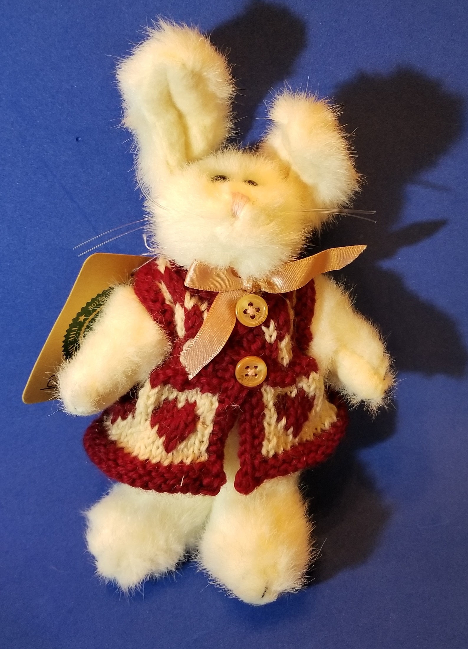 Boyds White Rabbit elizabeth With Knit Sweater - Etsy