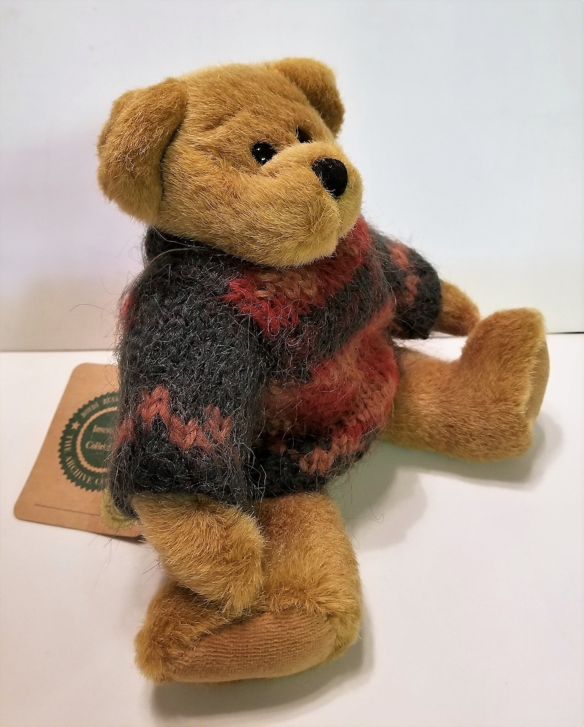 Boyds Bears Brown 8 Jointed Bear With a Beautiful Knit - Etsy