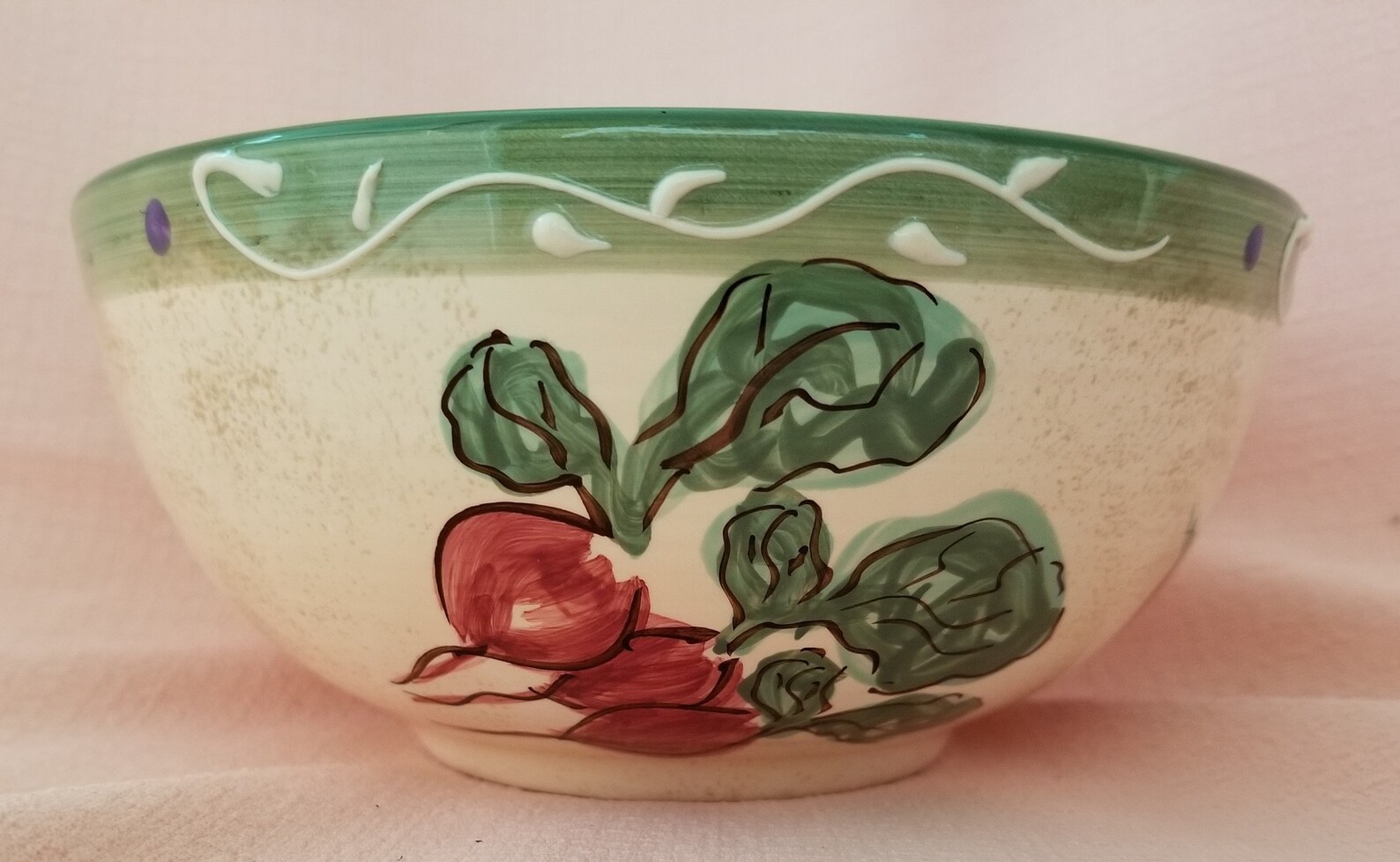 HAUSENWARE Ceramic Bowl Design by Mary Jane Mitchell Salad/soup/veggie ...
